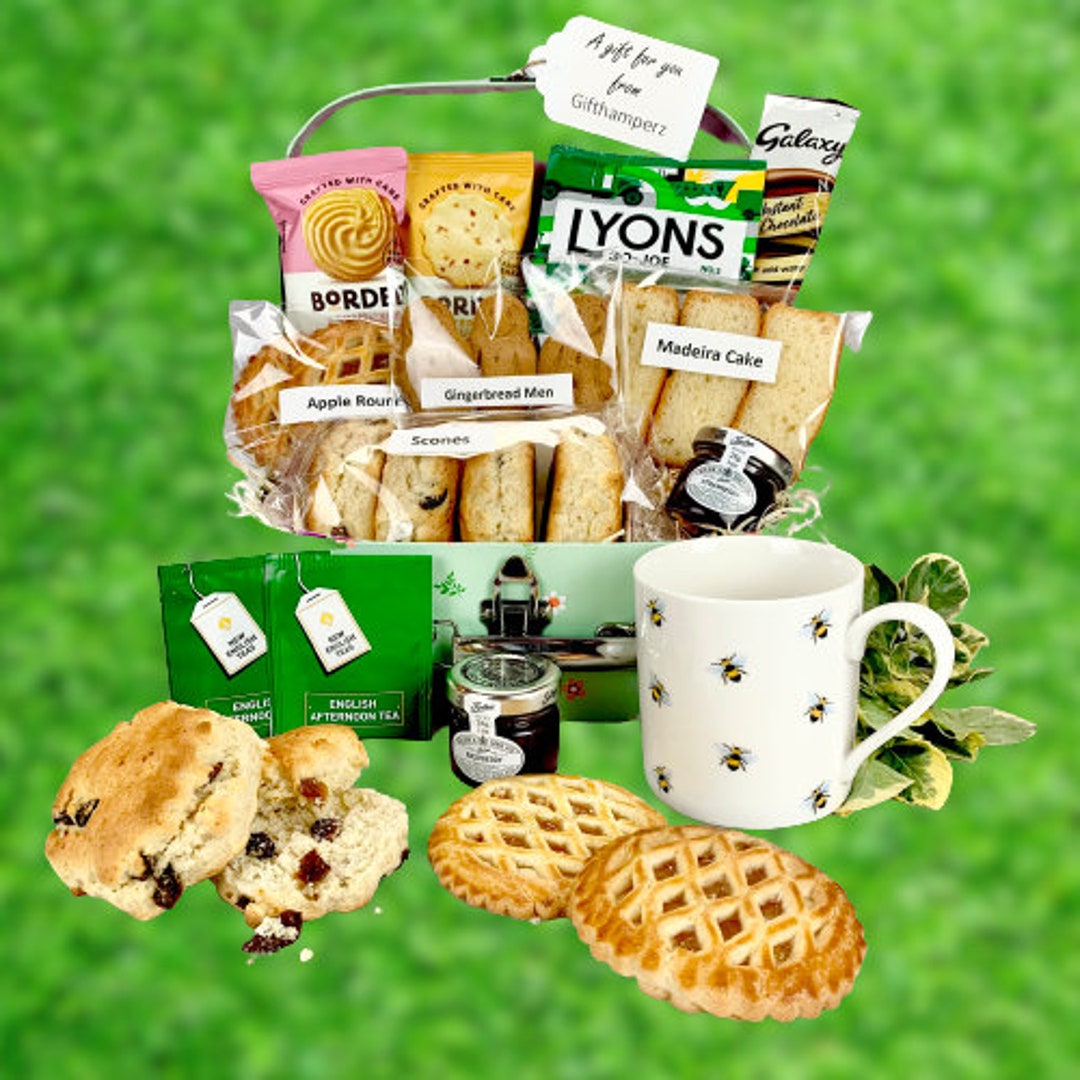 British Afternoon Tea Food Hamper Box - a Fabulous Treat Scones ...