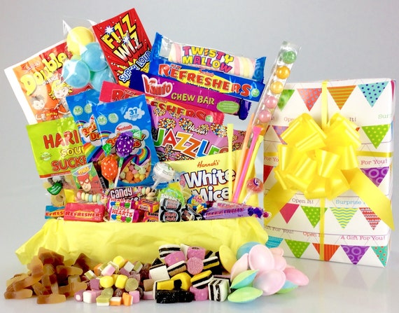 Super Retro Sweet Hamper Gift Box Packed Full of Your - Etsy