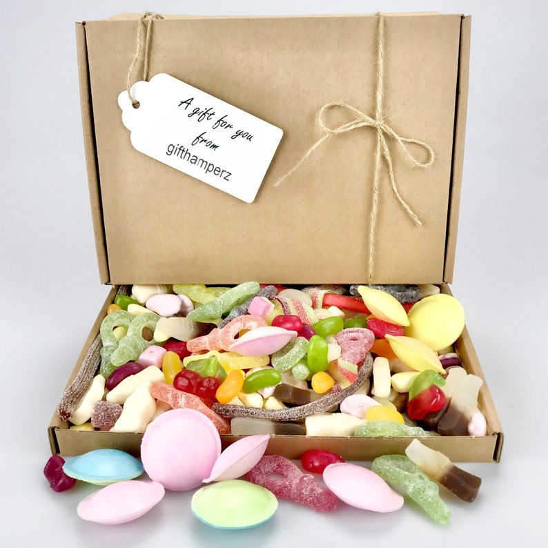 Sweet Treat Candy Hamper | Assorted Yummy Candies, Personalised Message ...