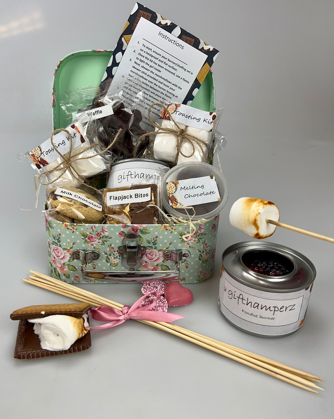 CHOCOLATE FONDUE KIT | Smores Kit | Toasting Marshmallows | Anniversary ...