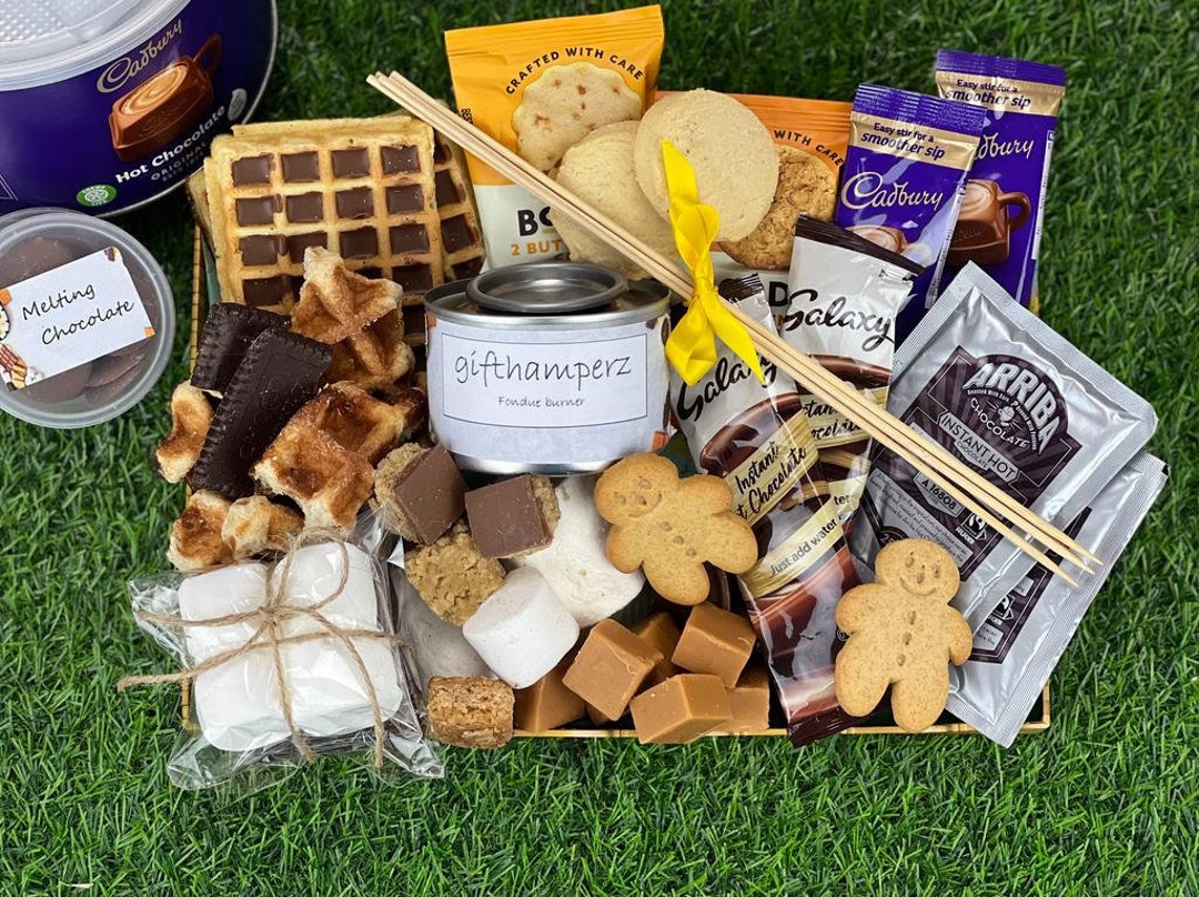 Chocolate FONDUE & Hot Chocolate KIT | Smores Set | Toasting ...