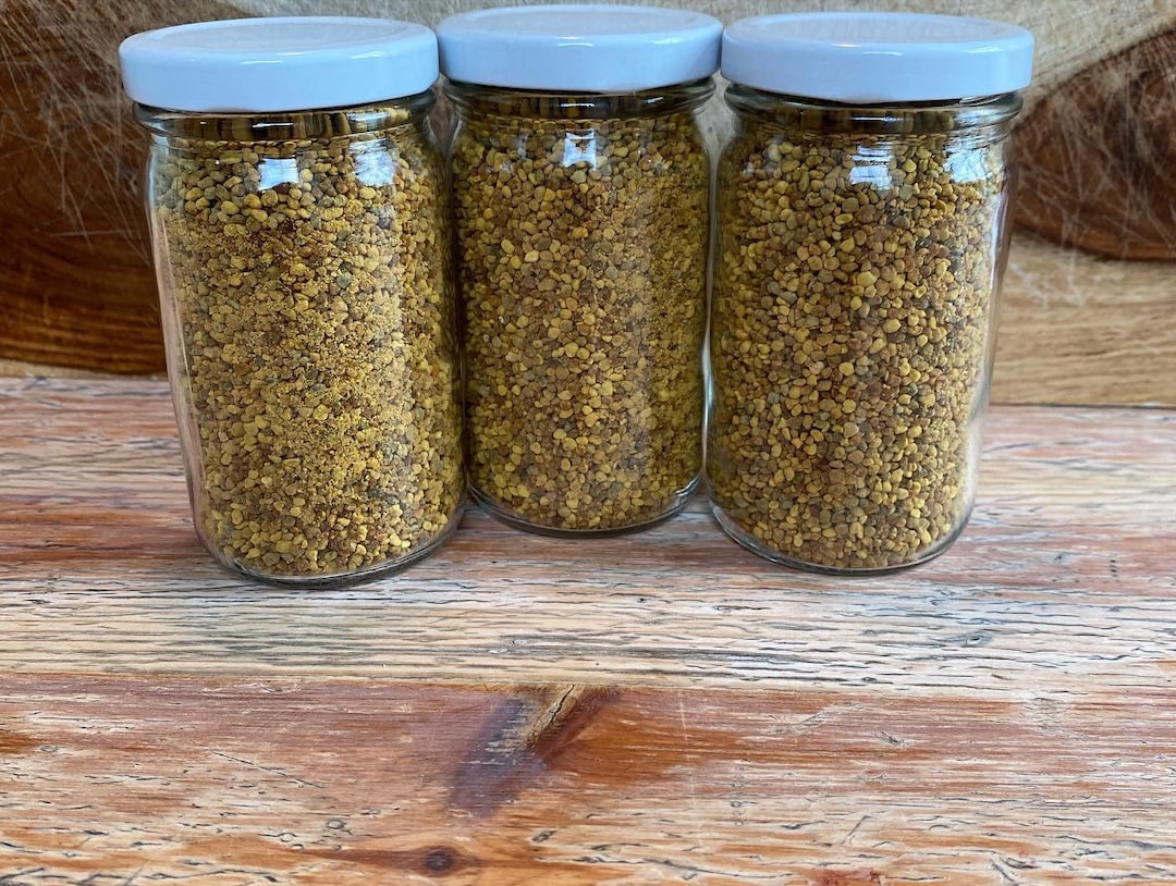 100% Pure Raw Wildflower Bee Pollen 8oz Jar. - Etsy