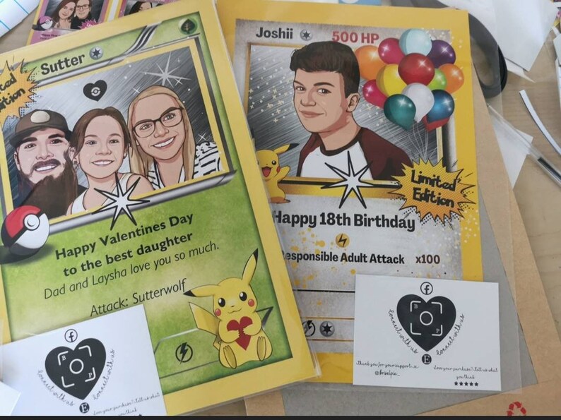 Custom Pokemon Card Pokemon Yourself Create Your Own Card - Etsy