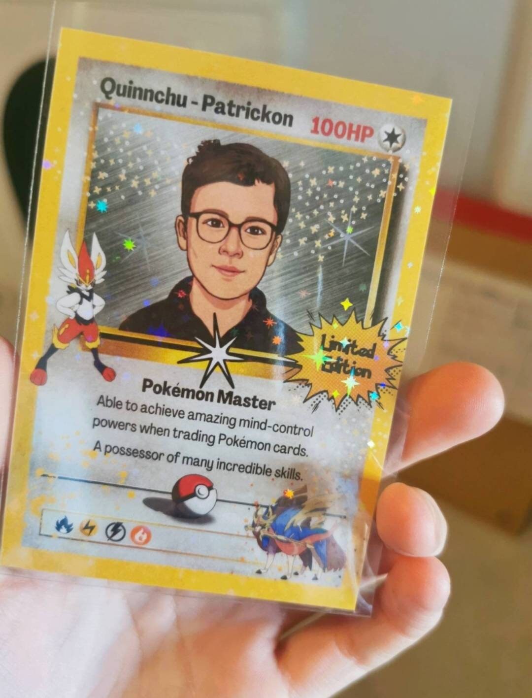 Personalised Pokemon Card Pokemon Birthday Supplies Pokemon - Etsy