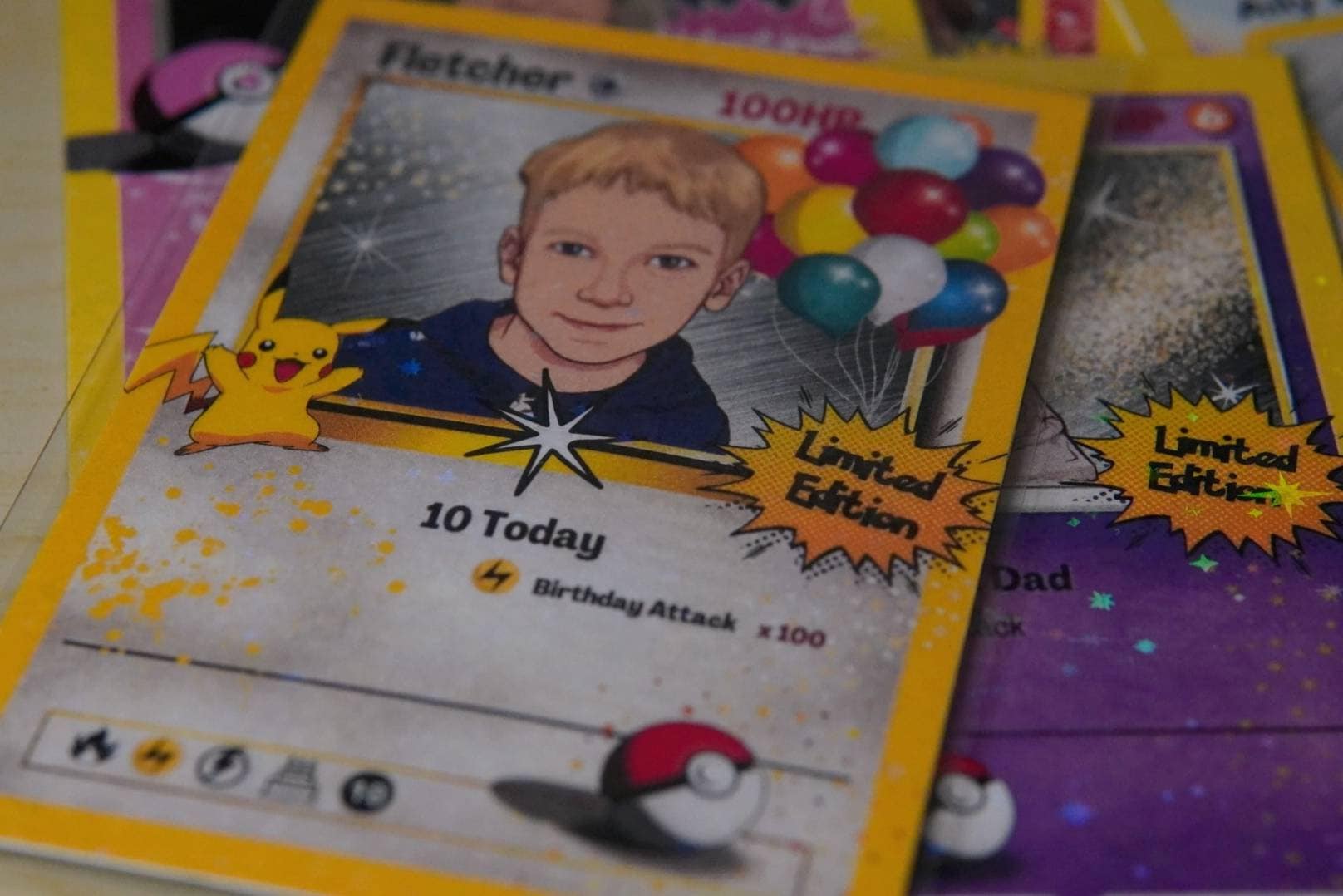 Pokemon Personalised Custom Card Pokemon Yourself Gift for | Etsy