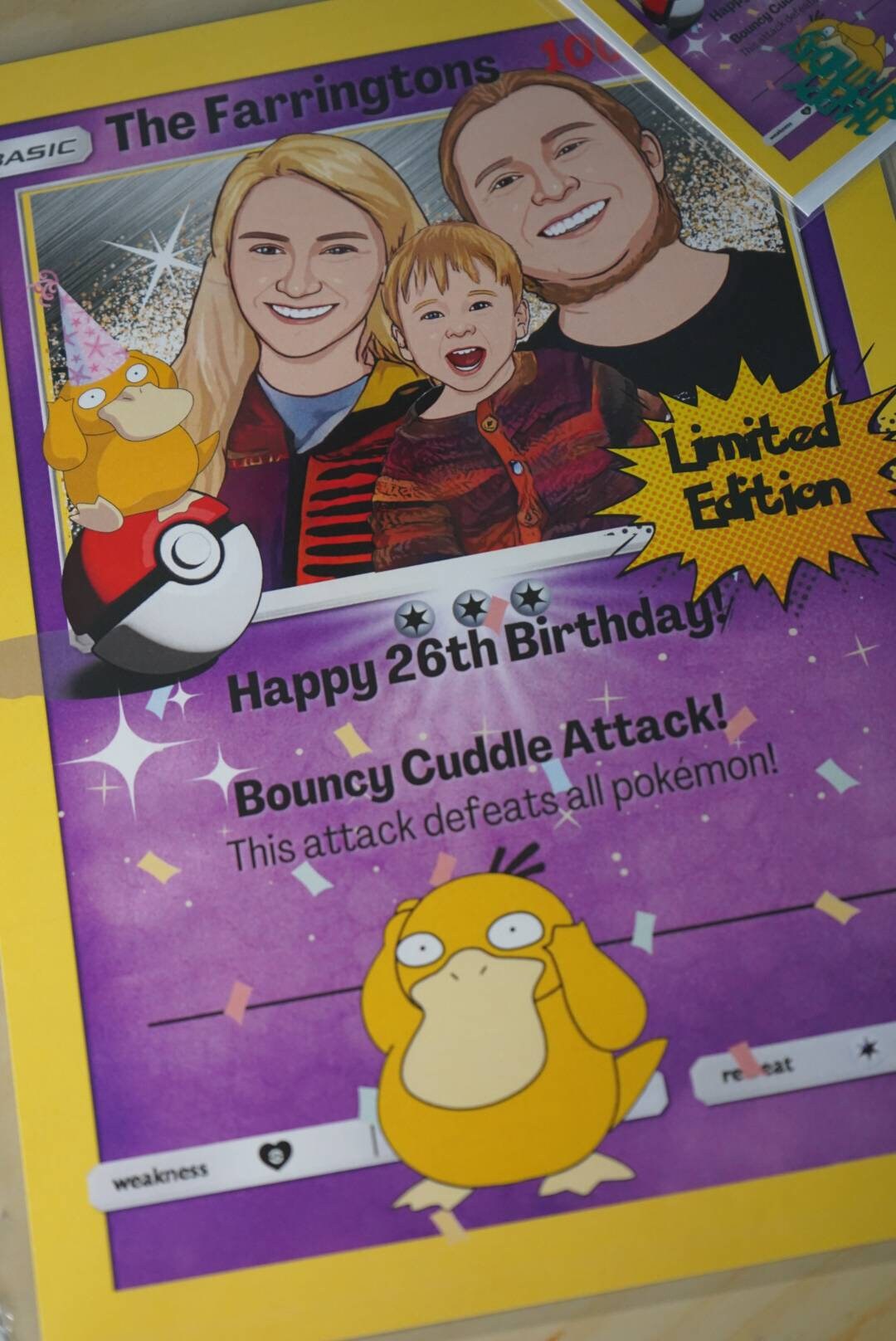 Personalised Pokemon Card Pokemon Birthday Supplies Pokemon - Etsy