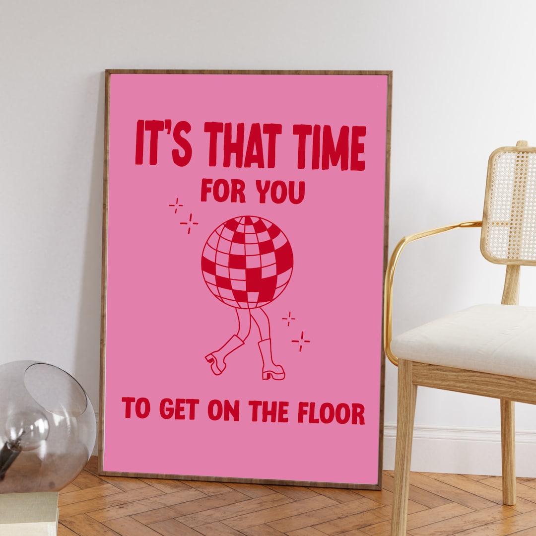 Marlon Hoffstadt ‘ It’s That Time ‘ Poster. Dance Music Wall Art - Etsy UK