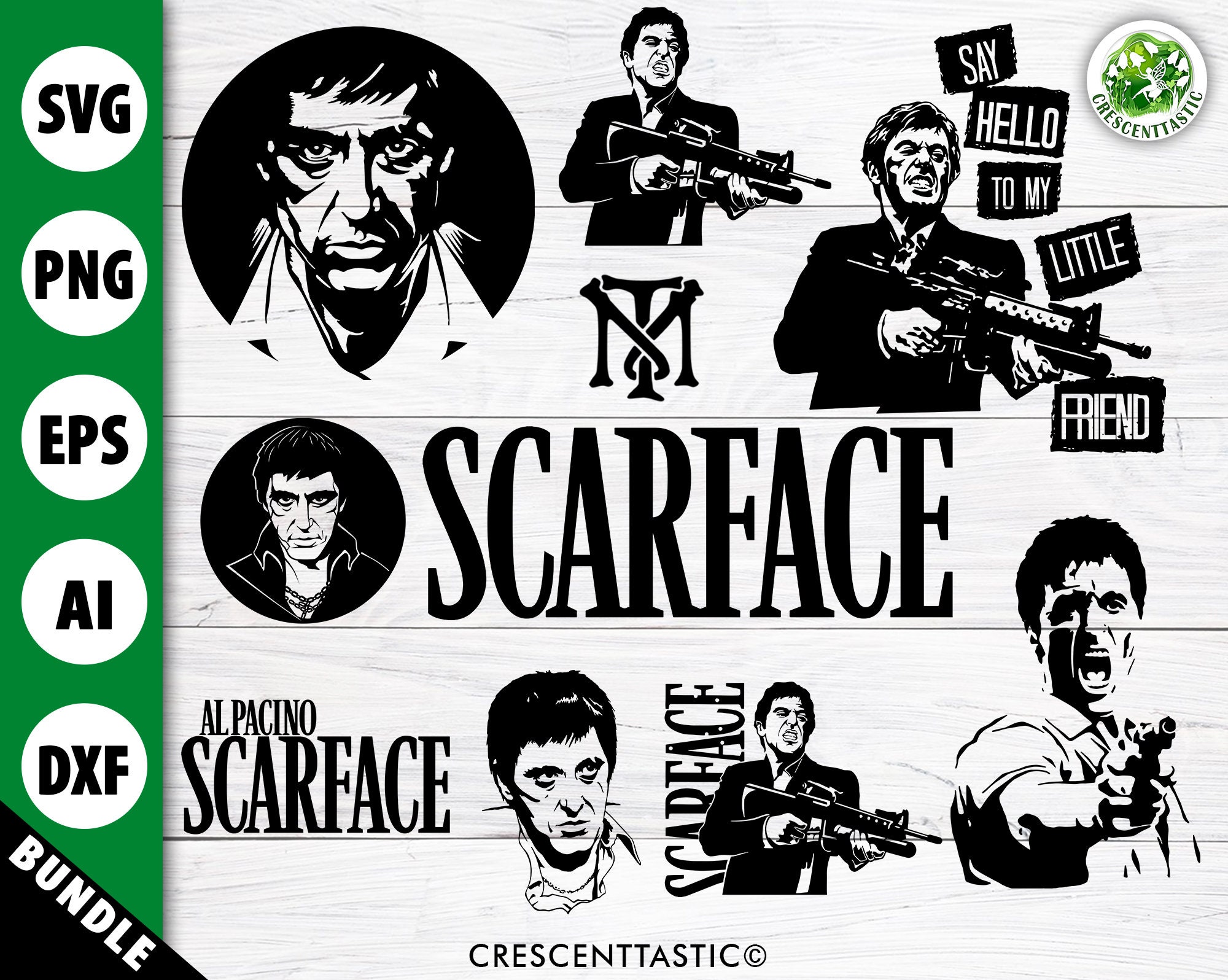 Scarface Svg Scarface Bundle Svg Scarface Movie Svg | Etsy