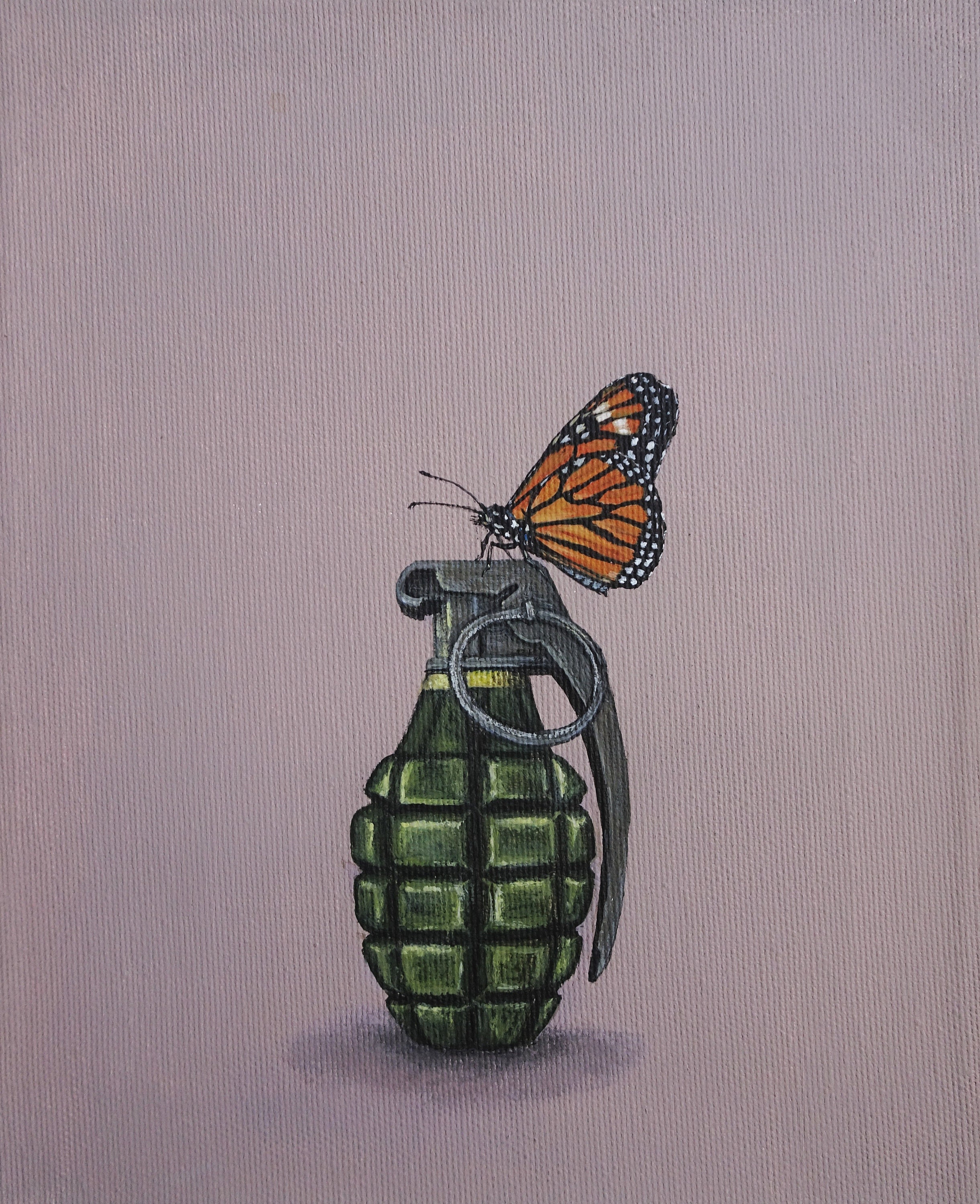 Monarch Butterfly and Grenade - Etsy