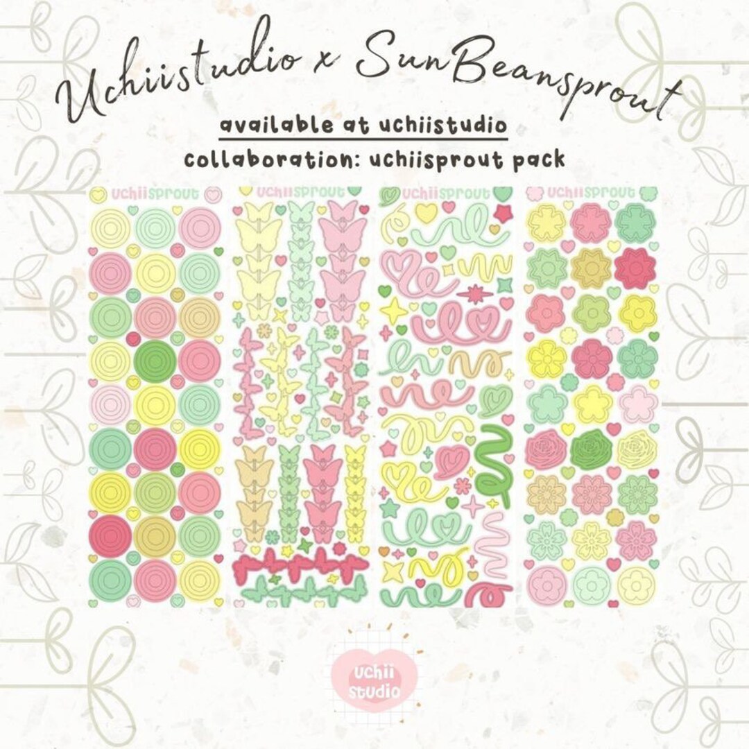 Uchiisprout Collab Sticker Bundle - Etsy