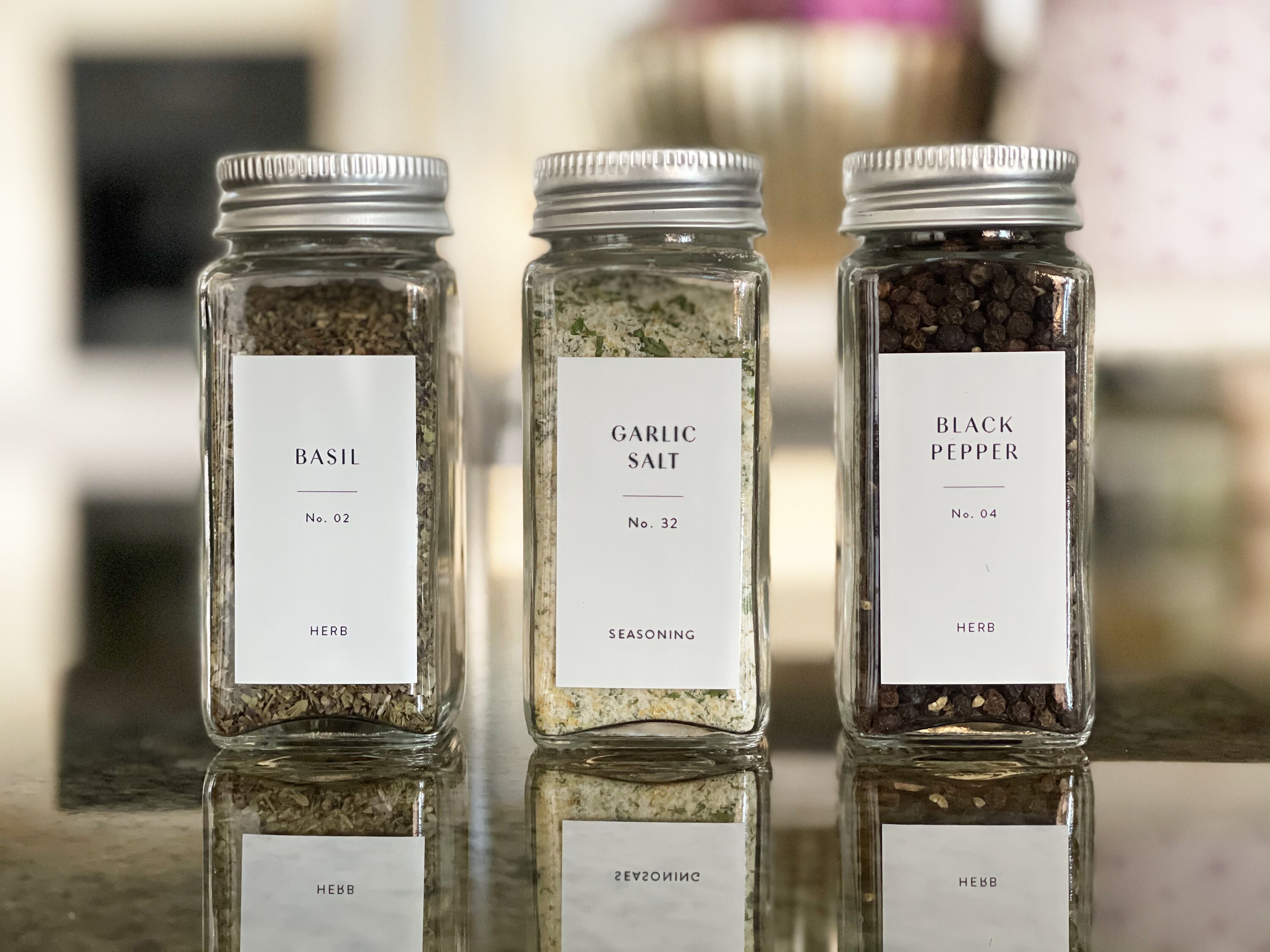 Modern Spice Labels Custom Spice Labels Water Resistant | Etsy