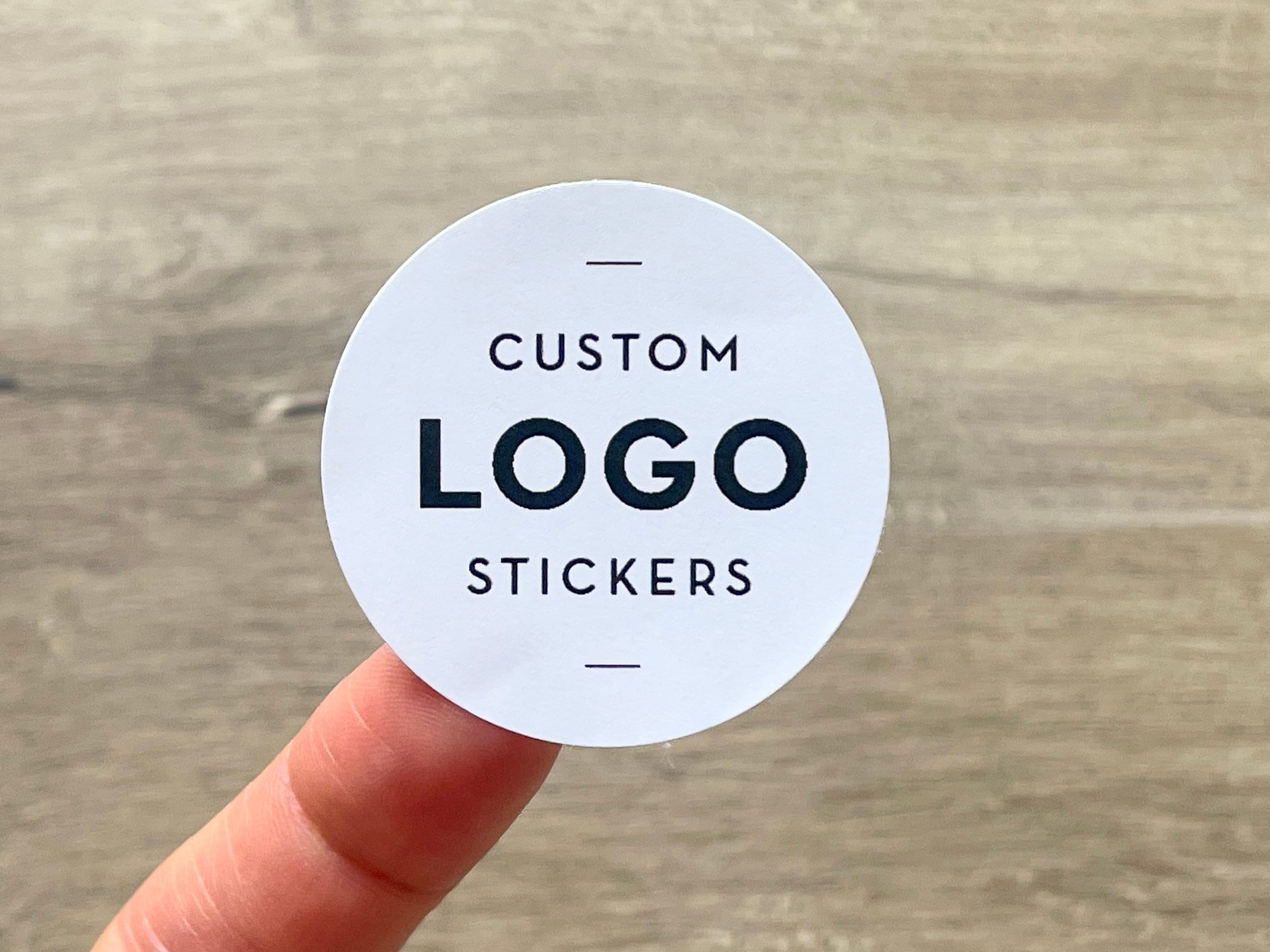 Custom Logo Stickers Personalized Business Logo Round - Etsy