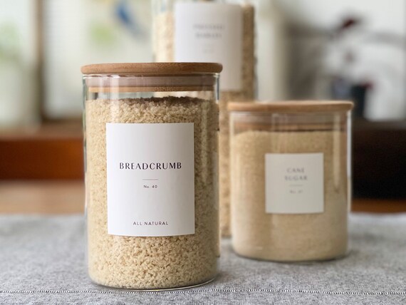 Modern Pantry Labels Custom Pantry Labels Water Resistant - Etsy