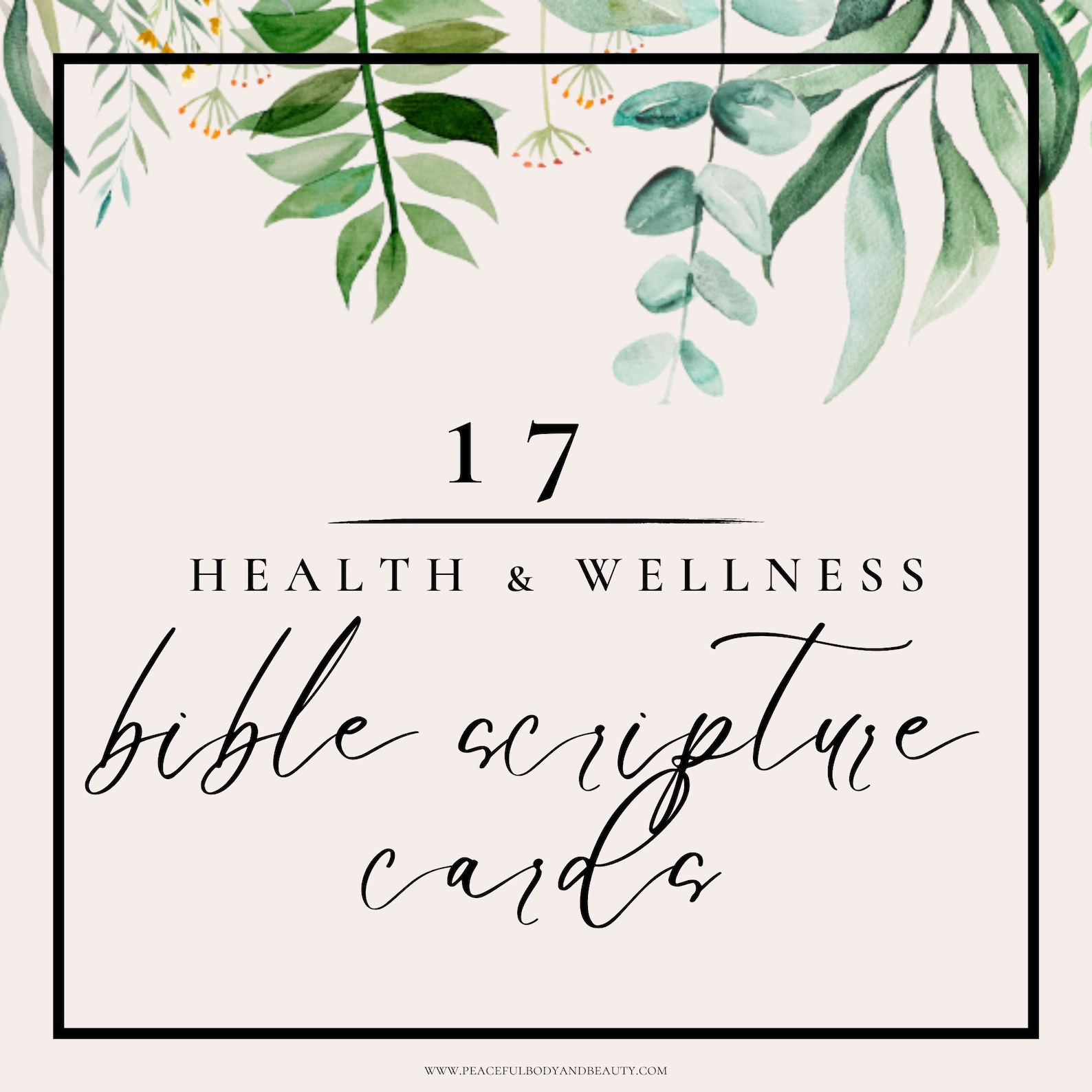 17 Bible Scripture Cards on Health & Wellness | Printable Scripture ...