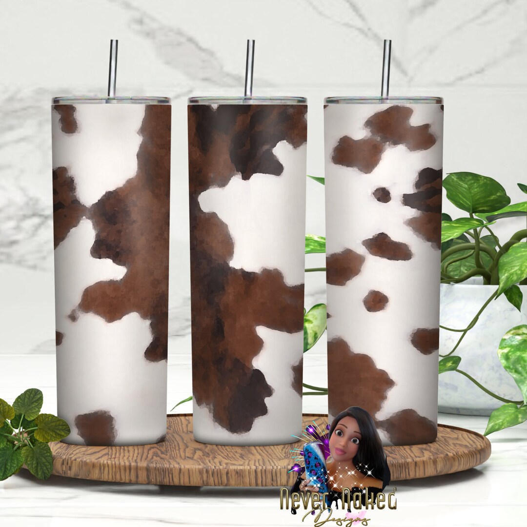 Cow Print Tumbler Western Cow Print Small Town Girl Farm - Etsy