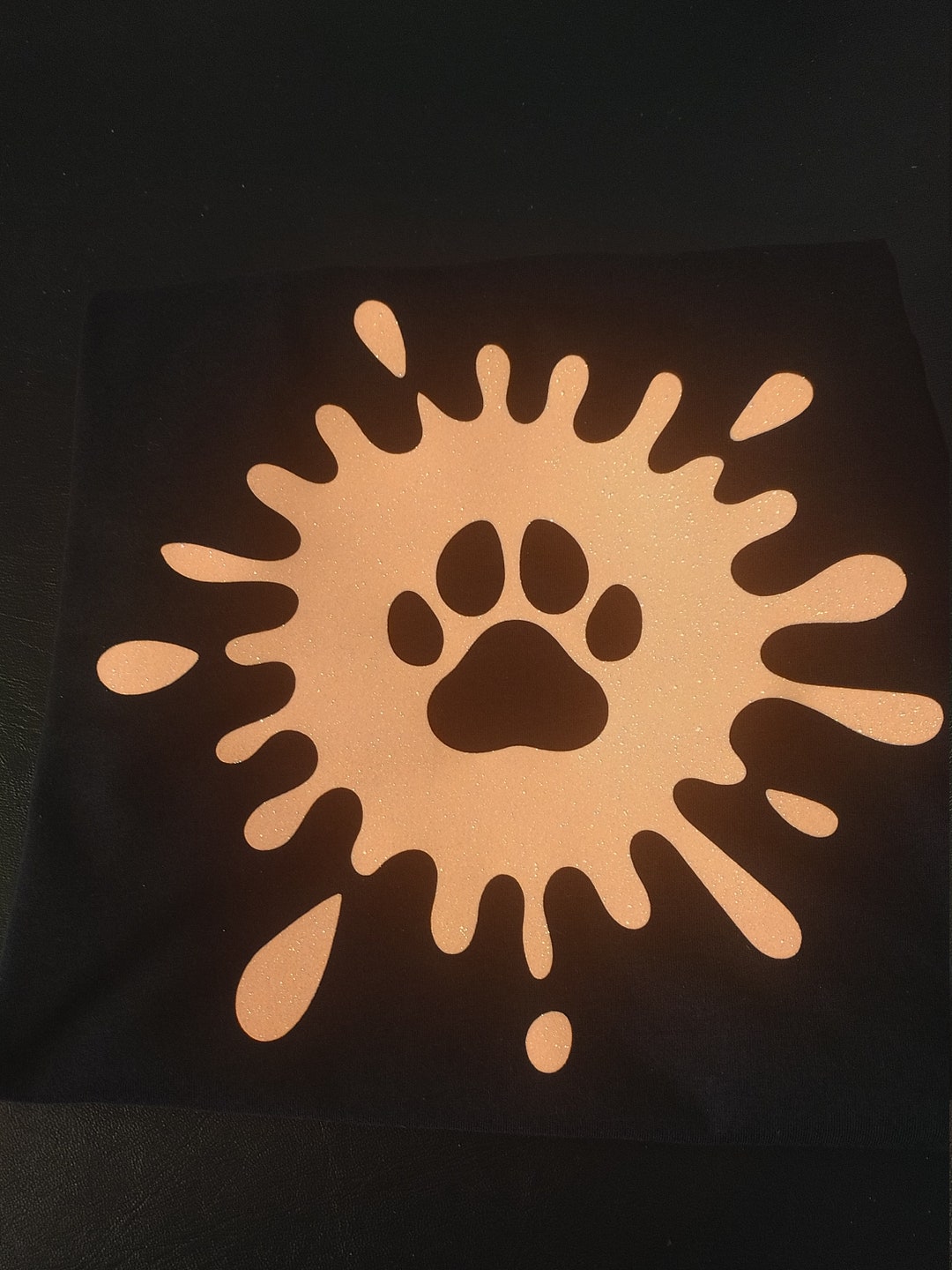 Paw Print Paint Splatter Shirt - Customizable - Etsy