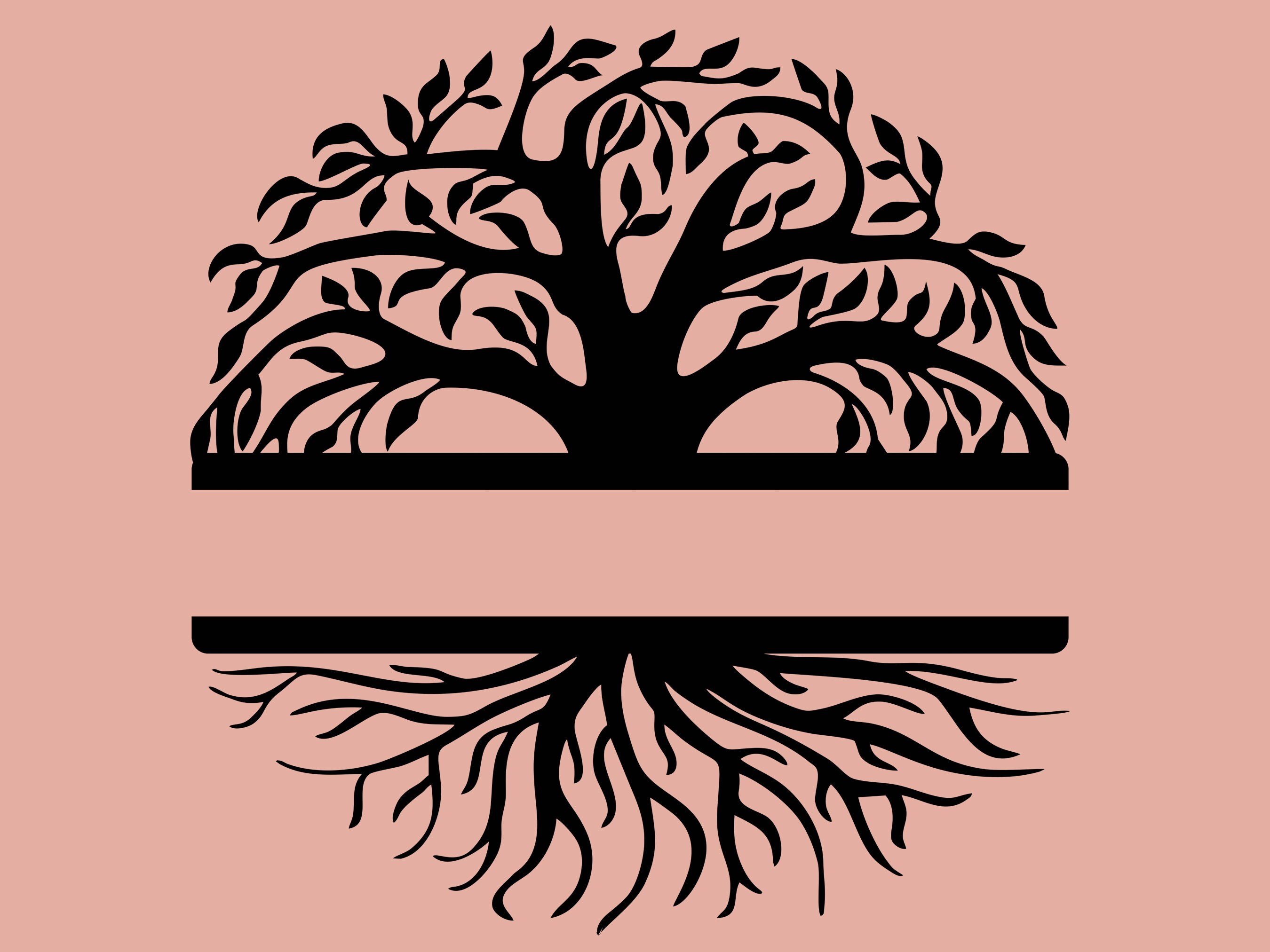 Tree of Life Family Name Sign SVG Tree of Life Design Vector - Etsy