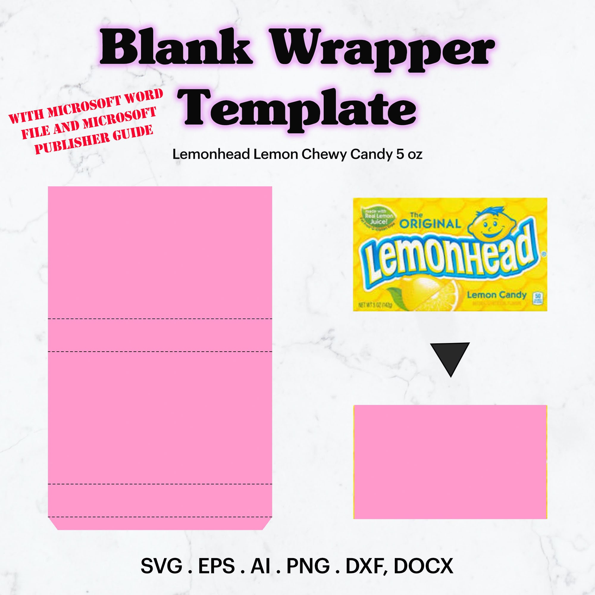 Movie Theater Candy 5 Oz Blank Wrapper Template SVG, Wrapper Svg, Candy ...