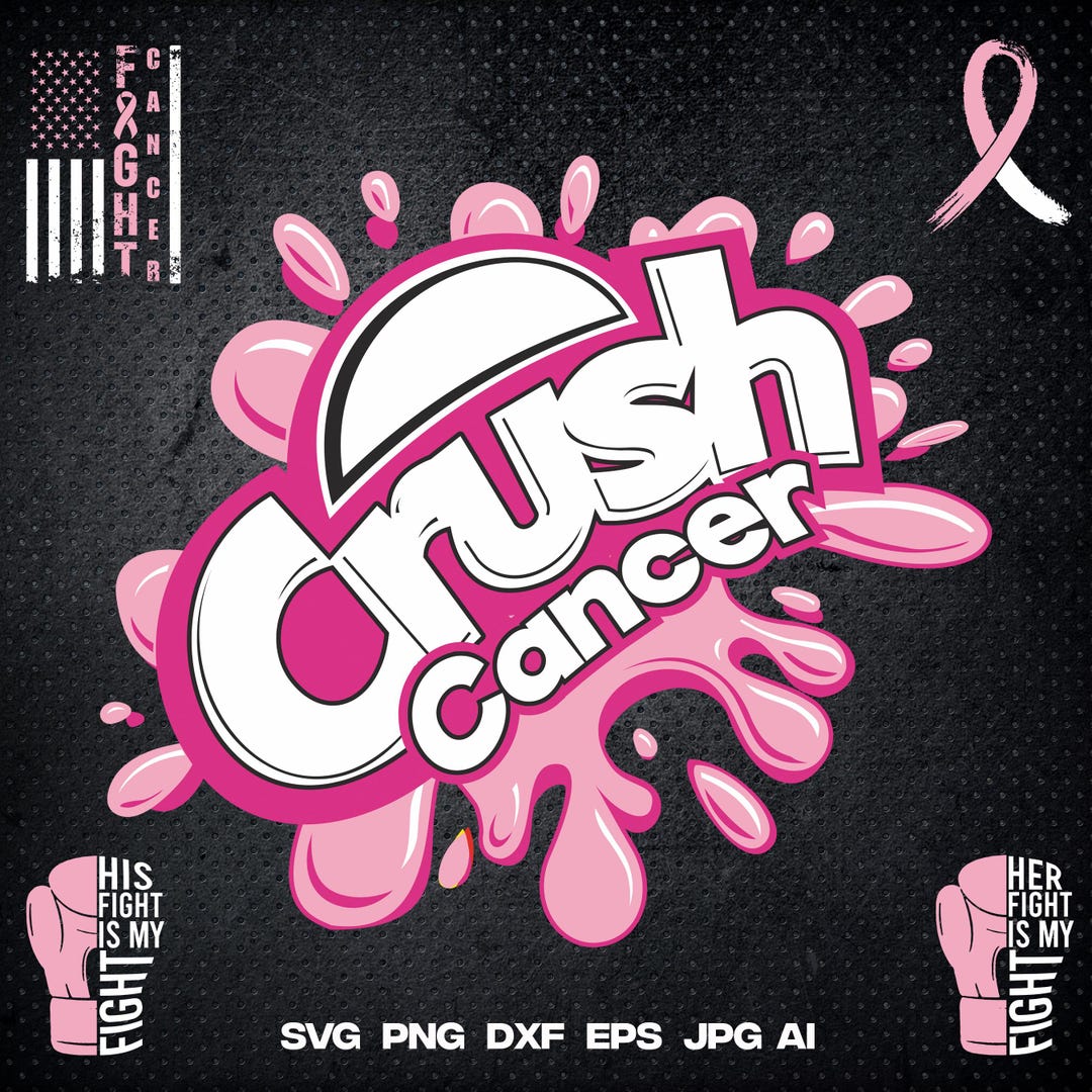 Crush Cancer Clipart, Cancer Month Awareness Png, Support Cancer ...