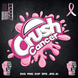 Crush Cancer Clipart, Cancer Month Awareness Png, Support Cancer ...