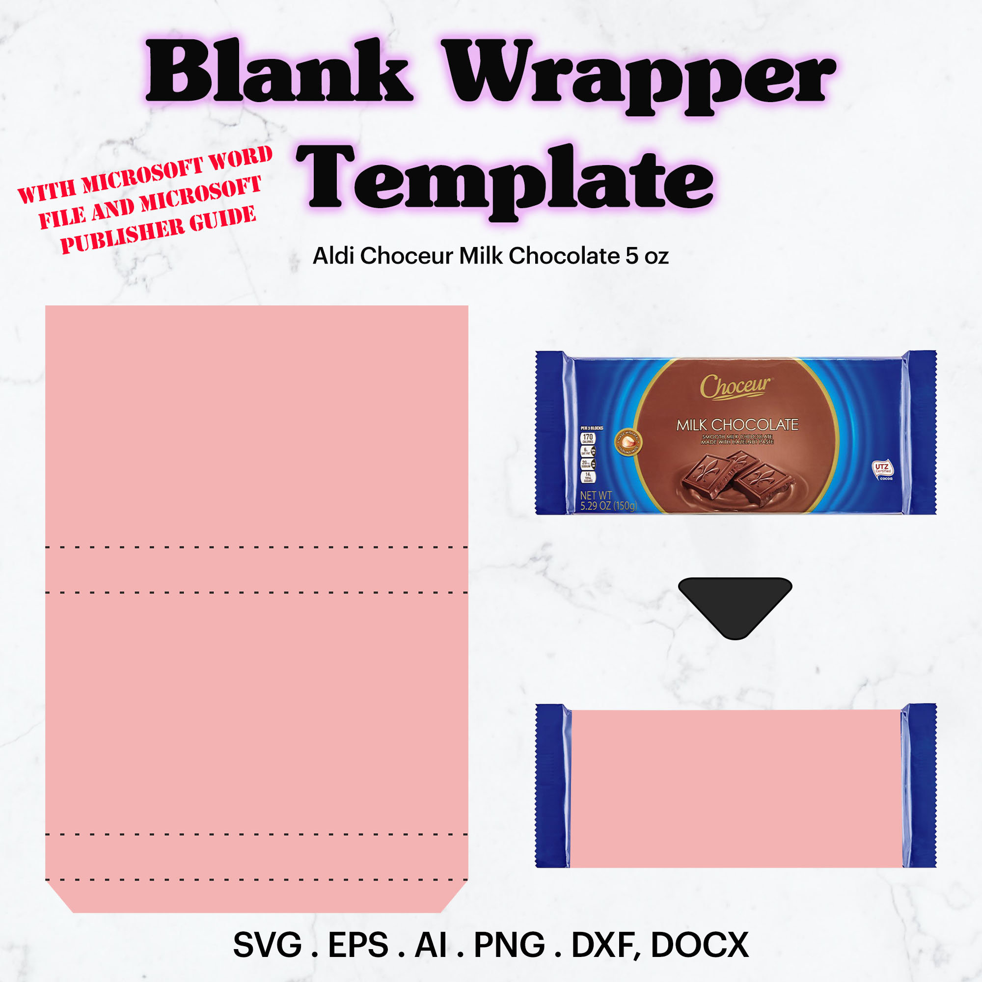 Chocolate Bar 5.29 Oz Blank Label Template SVG, Chocolate Candy Bar ...