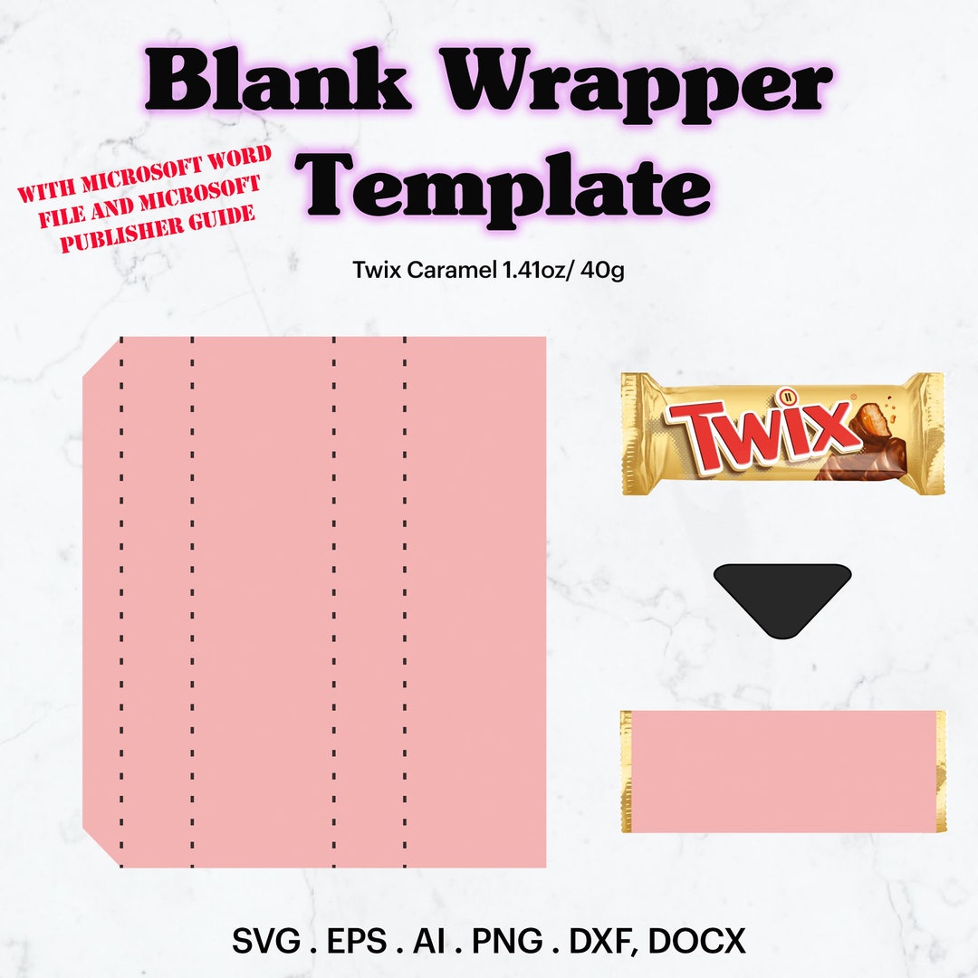 Chocolate Bar 1.41oz/ 40g Blank Label Template SVG, Chocolate Candy Bar ...