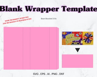 Movie Theater Candy 3.5 Oz Blank Label Template SVG Wrapper | Etsy