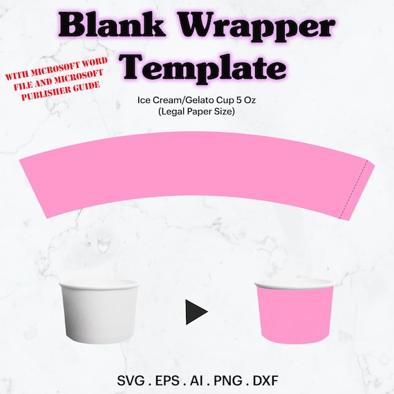 Ice Cream Cup Design Template