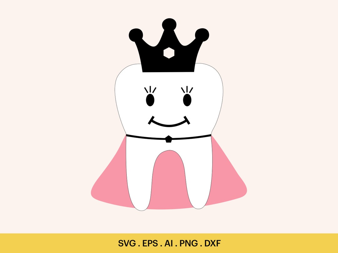 Princess Tooth Bag Svg, Tooth Fairy Certificate Svg, Tooth Bag Design ...