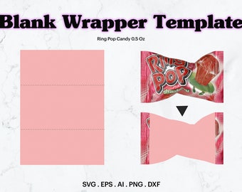 Ring Pop Wrapper Template - Etsy