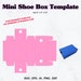 Mini Shoe Box Template SVG, Mini Shoe Box Size 2" X 3" X 1.5" Template ...
