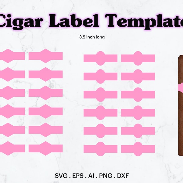 Cigar Label Template - Etsy