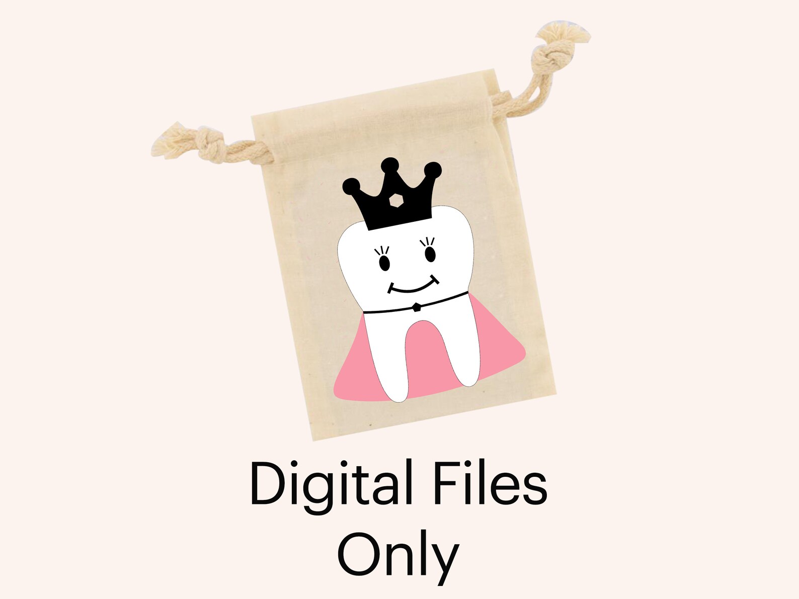 Princess Tooth Bag Svg Tooth Fairy Certificate Svg Tooth Bag - Etsy