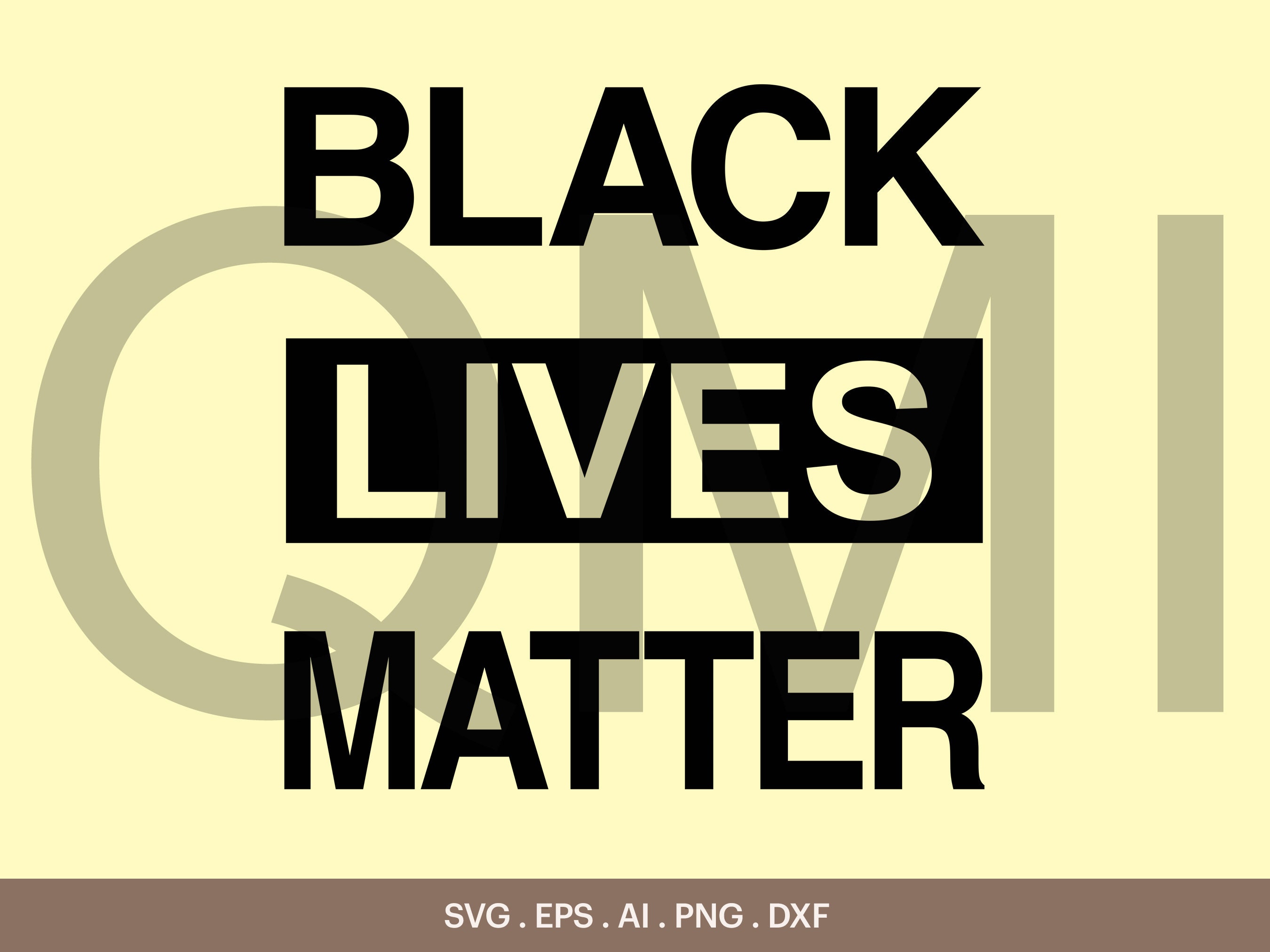 Black Lives Matter SVG BLM Movement Svg Black Lives Matter - Etsy
