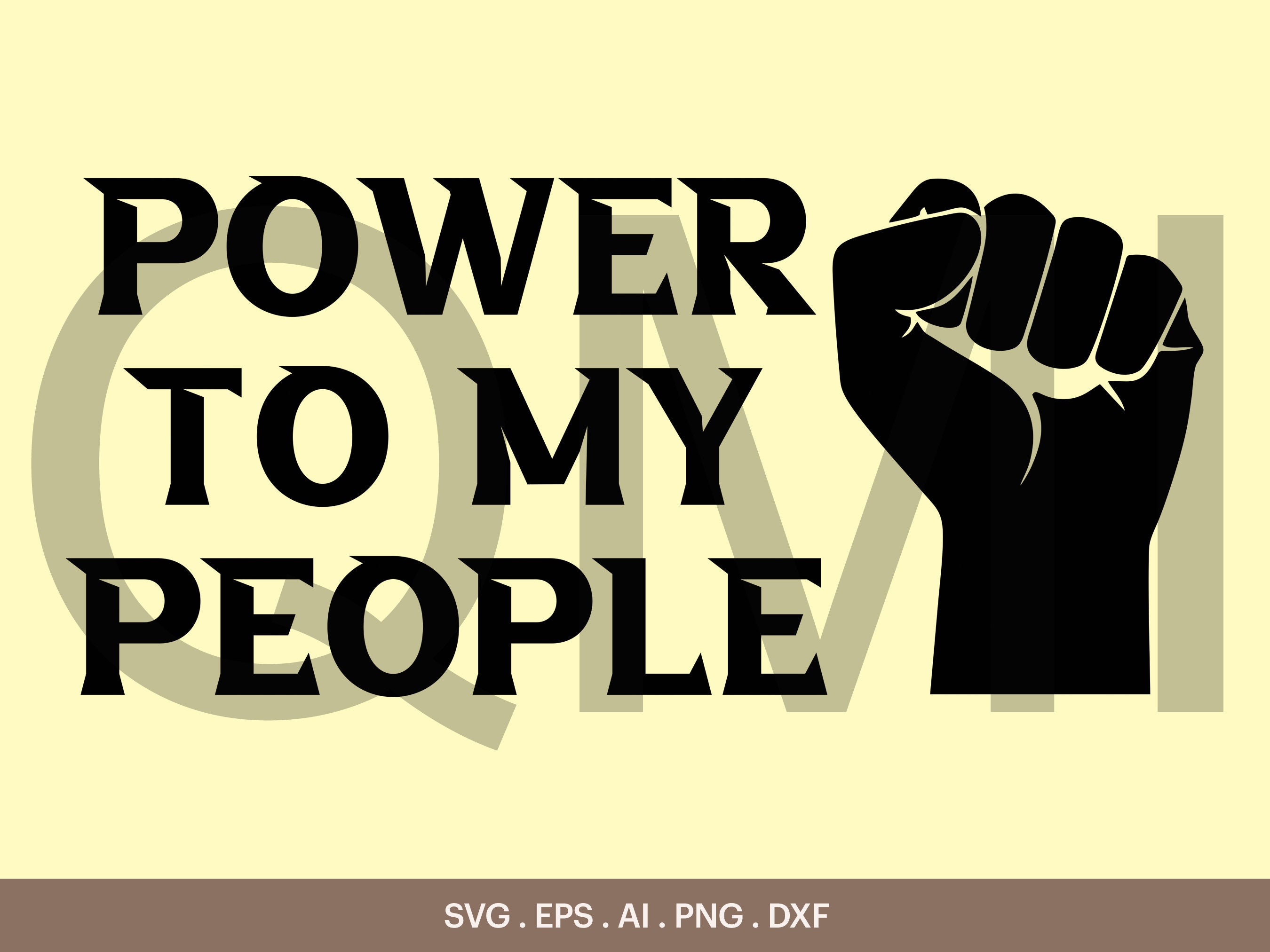 Power to My People SVG, BLM Movement Svg, Power to My People Svg ...