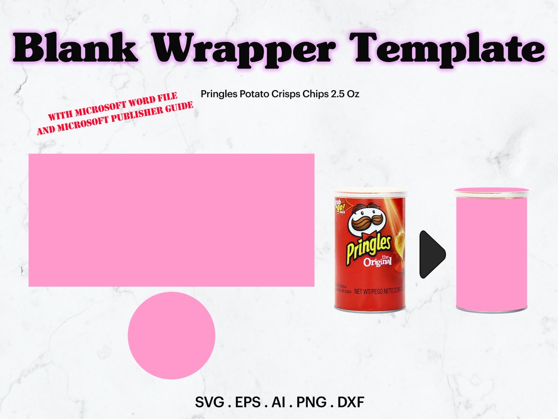 Potato Chips Blank Template SVG Potato Crisps Chip 2.5 Oz Can - Etsy