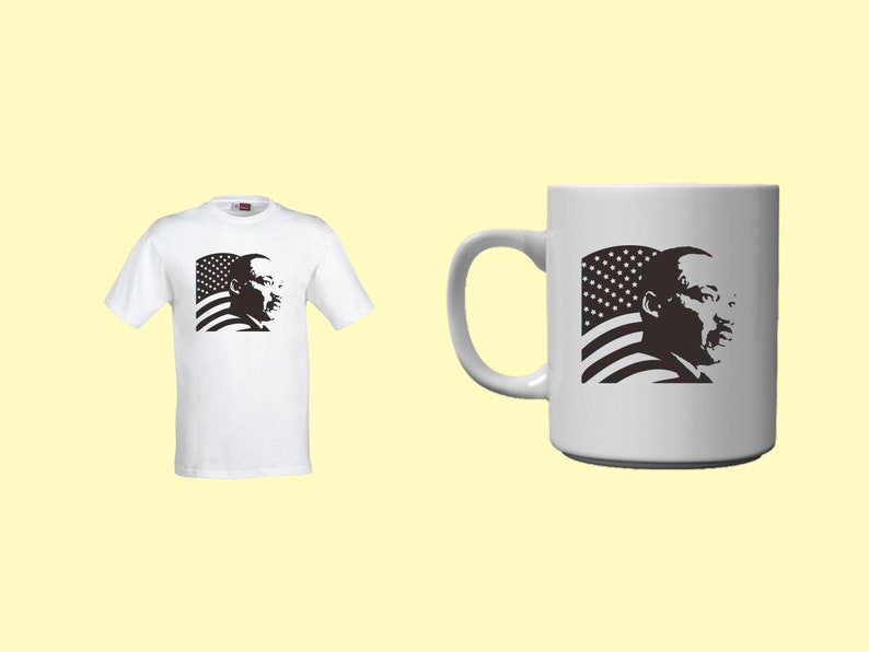 American Flag and Martin Luther King SVG, BLM Movement Svg, Black Lives ...