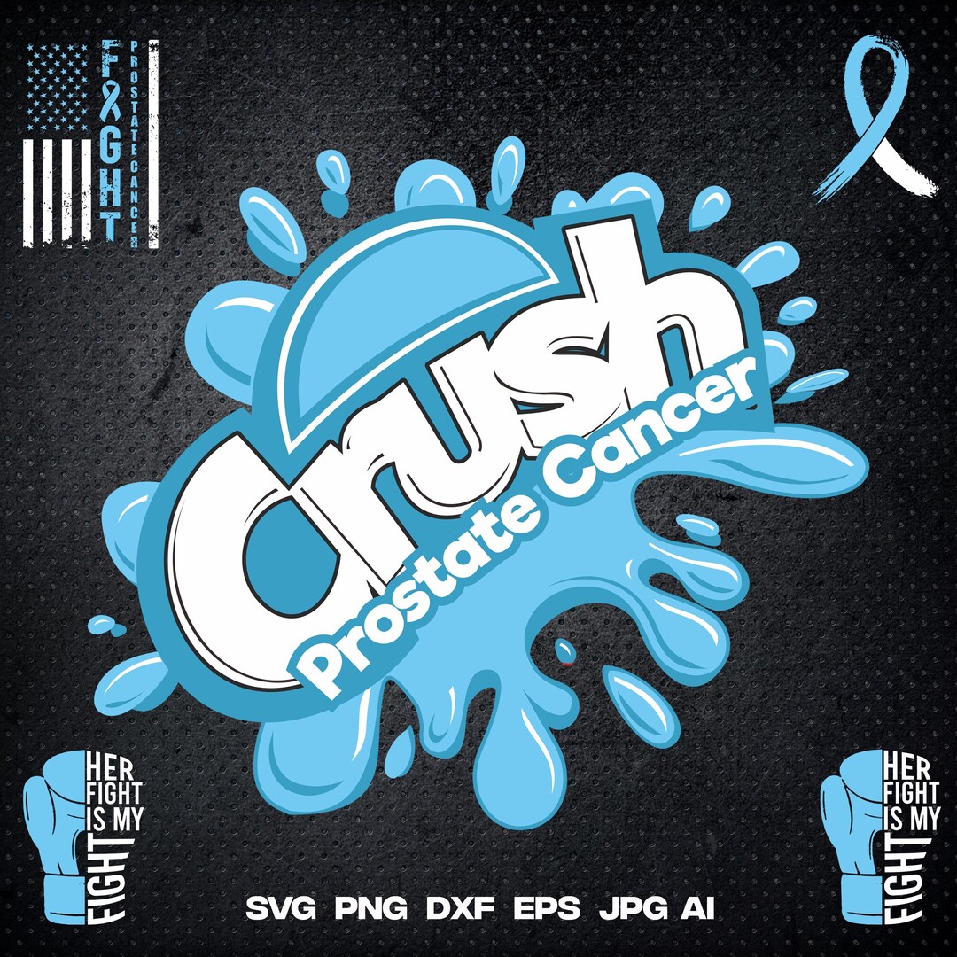 Crush Prostate Cancer Clipart, Prostate Cancer Awareness Png, Support ...