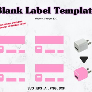 Iphone™ Charger Wrapper Template SVG Phone Charger Wrapper | Etsy