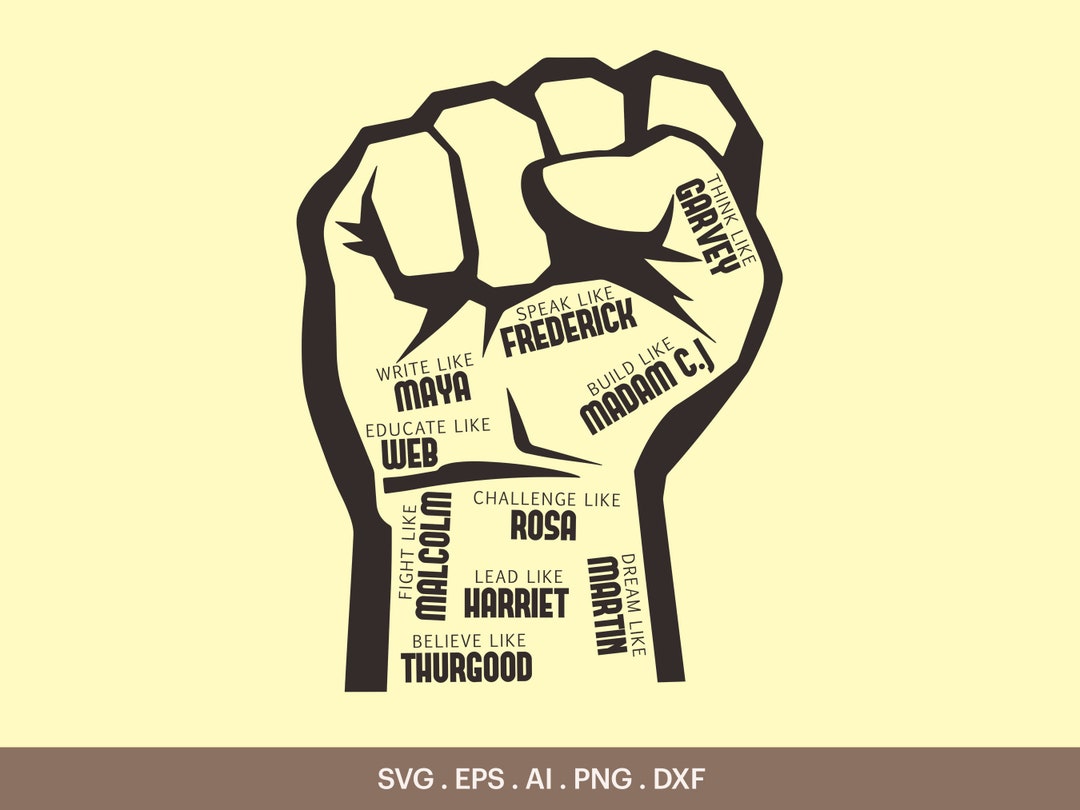 Black Movement Fighters SVG, BLM Movement Svg, Malcom X, Martin Luther ...