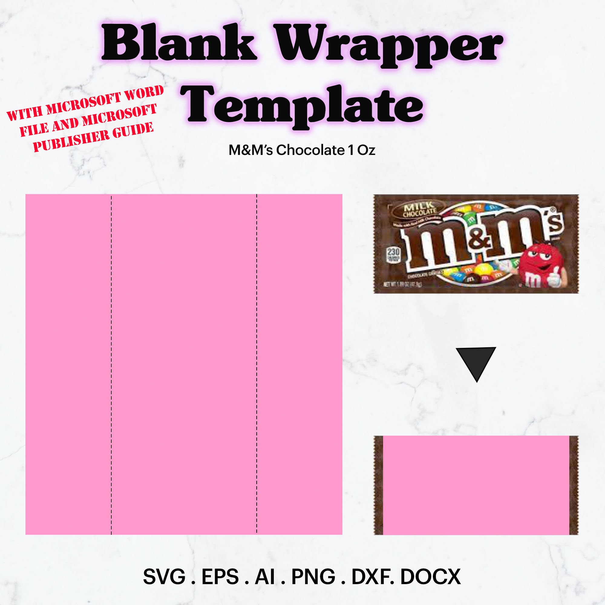 Plantillas Imprimibles De Envoltorios De Mm M&ms Wrapper Template