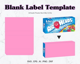 Theater Candy Box Template - Etsy