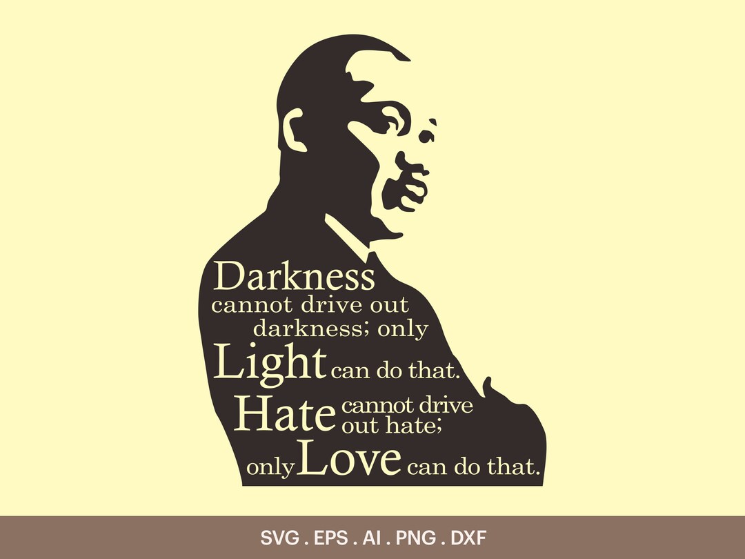 Martin Luther Silhouette SVG, BLM Movement Svg, Blm Quotes Svg Cutting ...