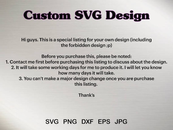 Custom SVG Design Create Your Own Design Custom Clipart - Etsy