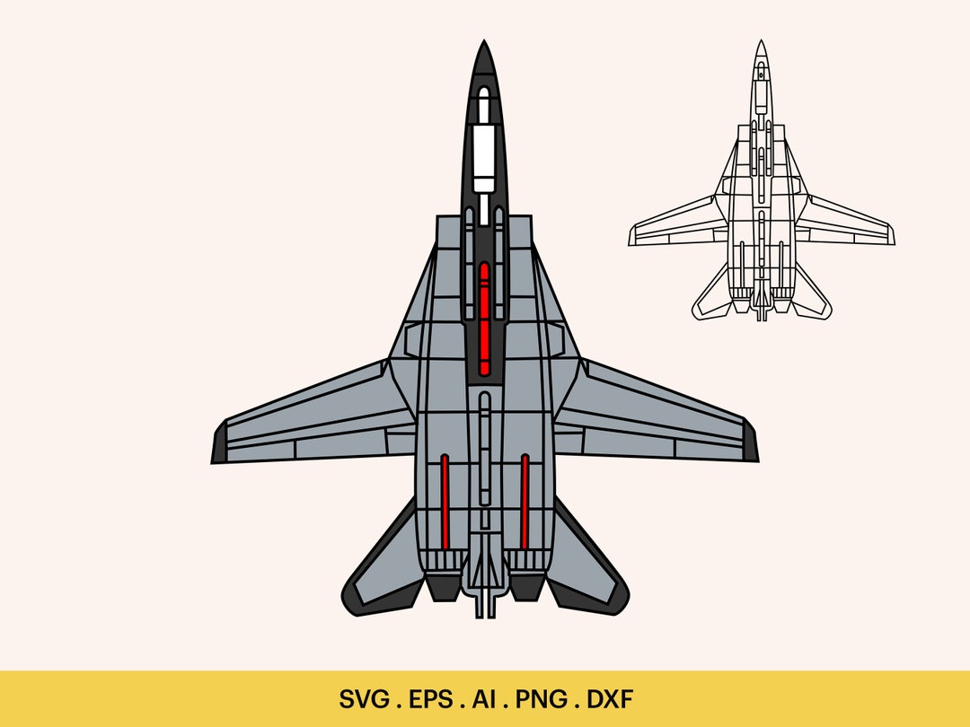 F14 Tomcat Svg, Fighter Jets Png, F14 Fighter Jet Svg, Plane for Cake ...