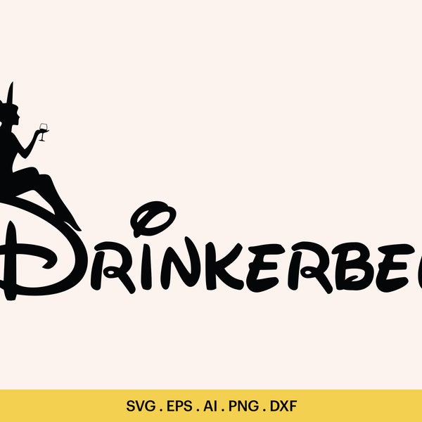 Drinkerbell Svg - Etsy
