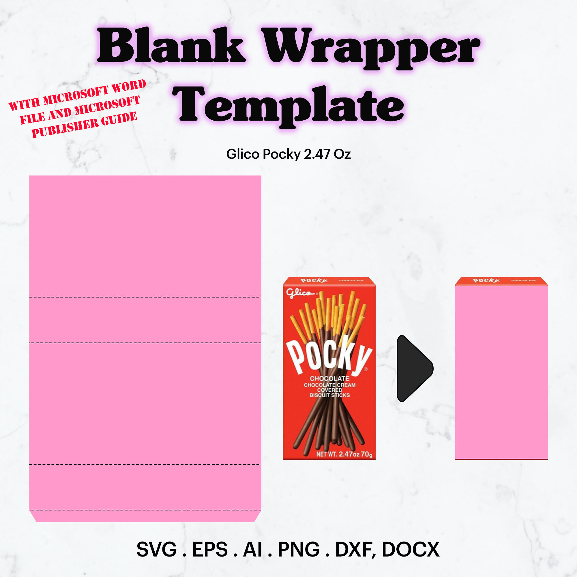Pocky Box Template