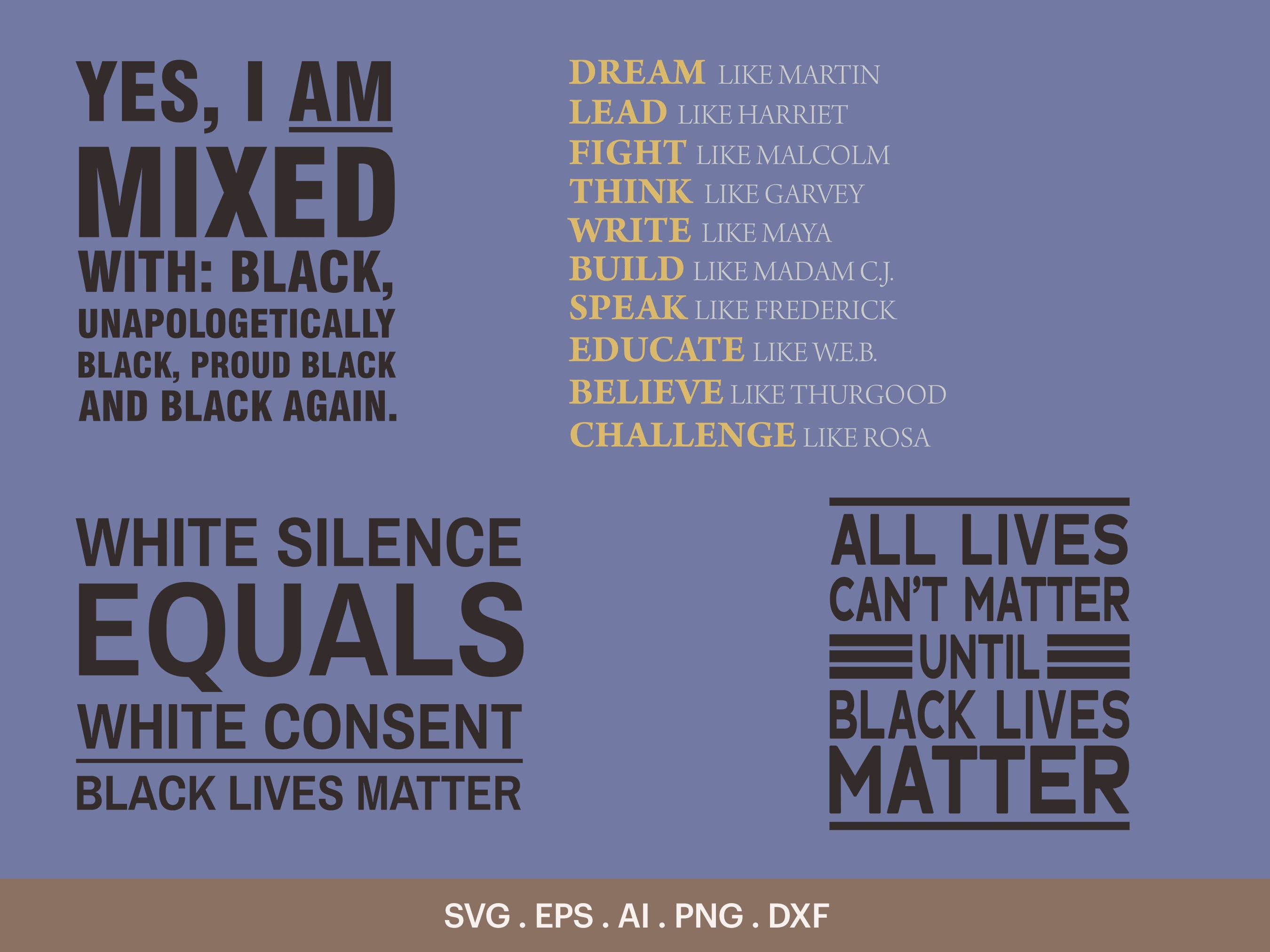 Black Lives Matter Bundle Design Svg, BLM Movement Svg, Malcom X ...