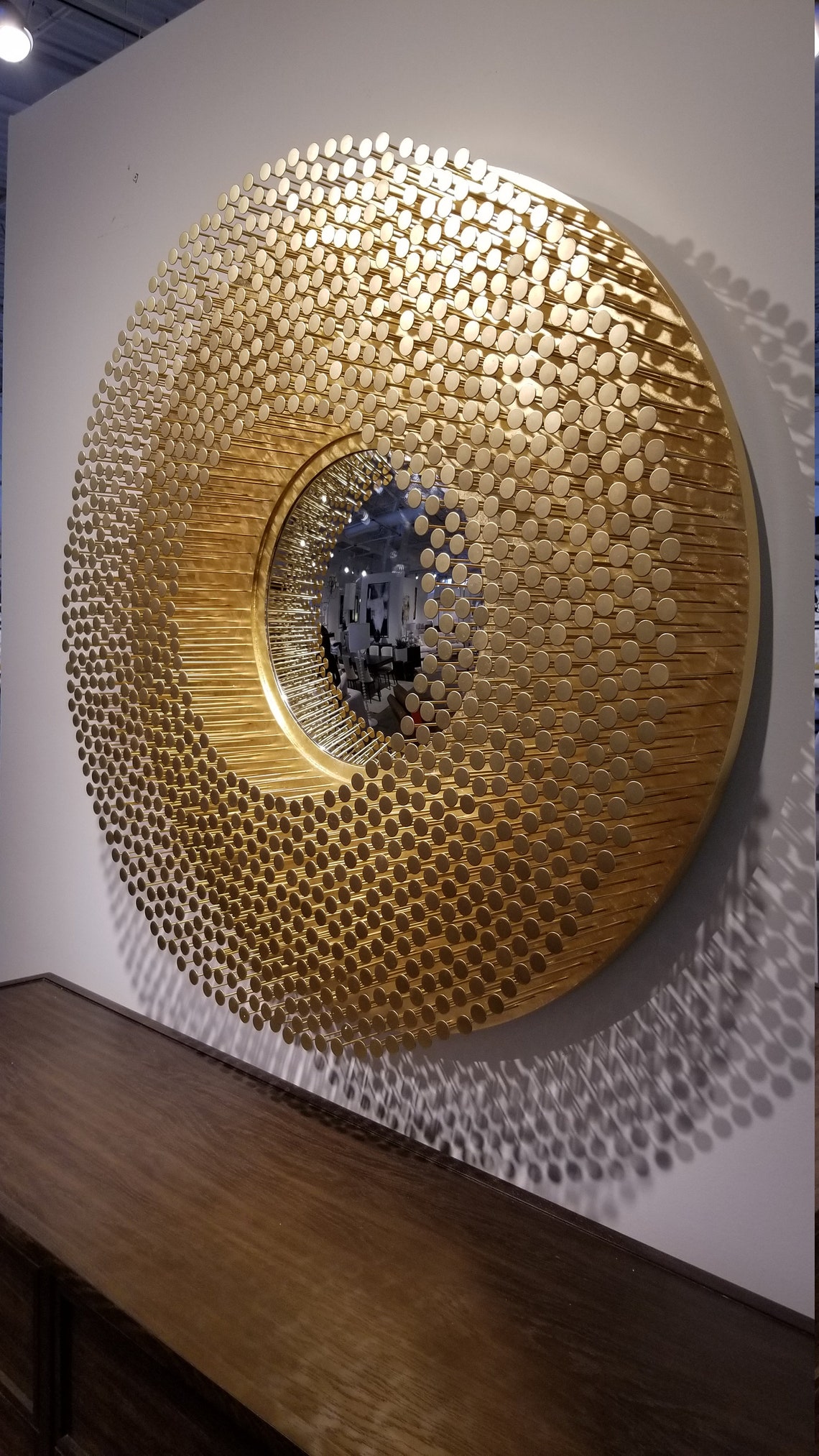 Decorative Gold Nail Mirror, Large Wall Hanging - Etsy