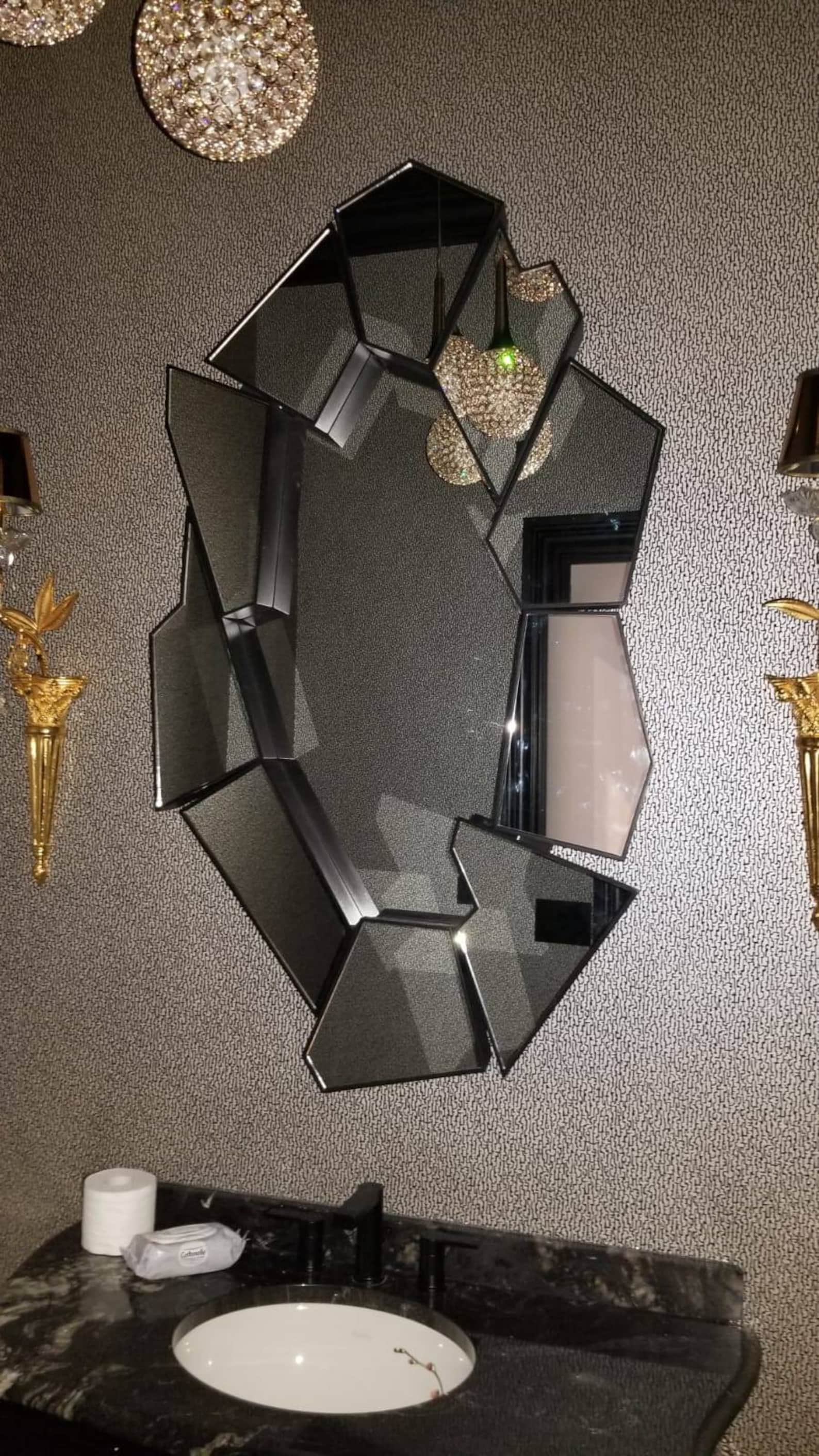 Decorative Mirror Large Designer Mirror Gold Mirror Hand - Etsy